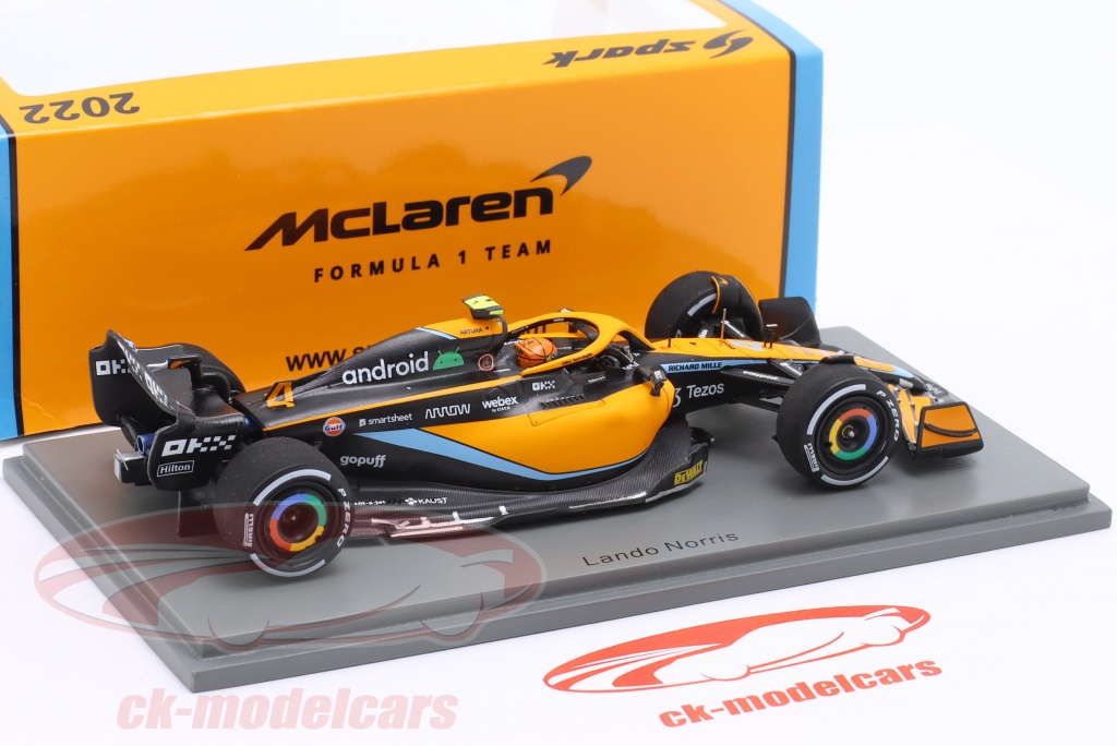 Spark 1:43 Lando Norris McLaren MCL36 #4 miami GP fórmula 1 2022 S8535 ...