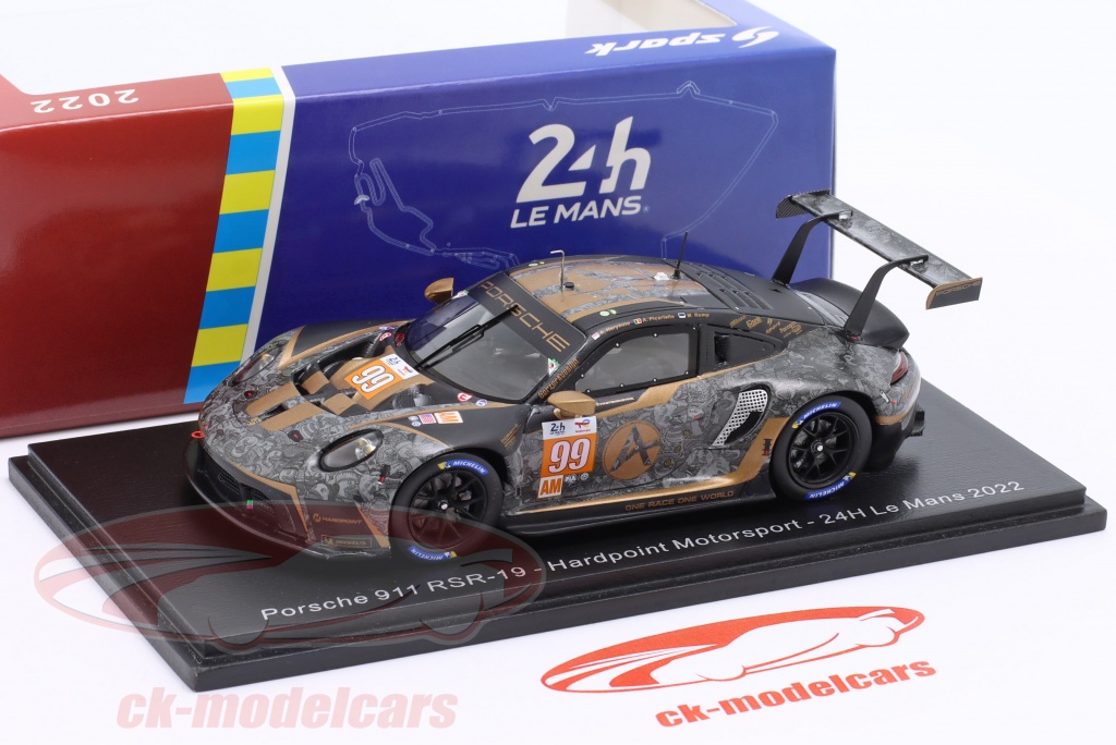 Spark 1:43 Porsche 911 RSR-19 #99 24h LeMans 2022 Hardpoint Motorsport S8656 モデル 車 S8656 ...