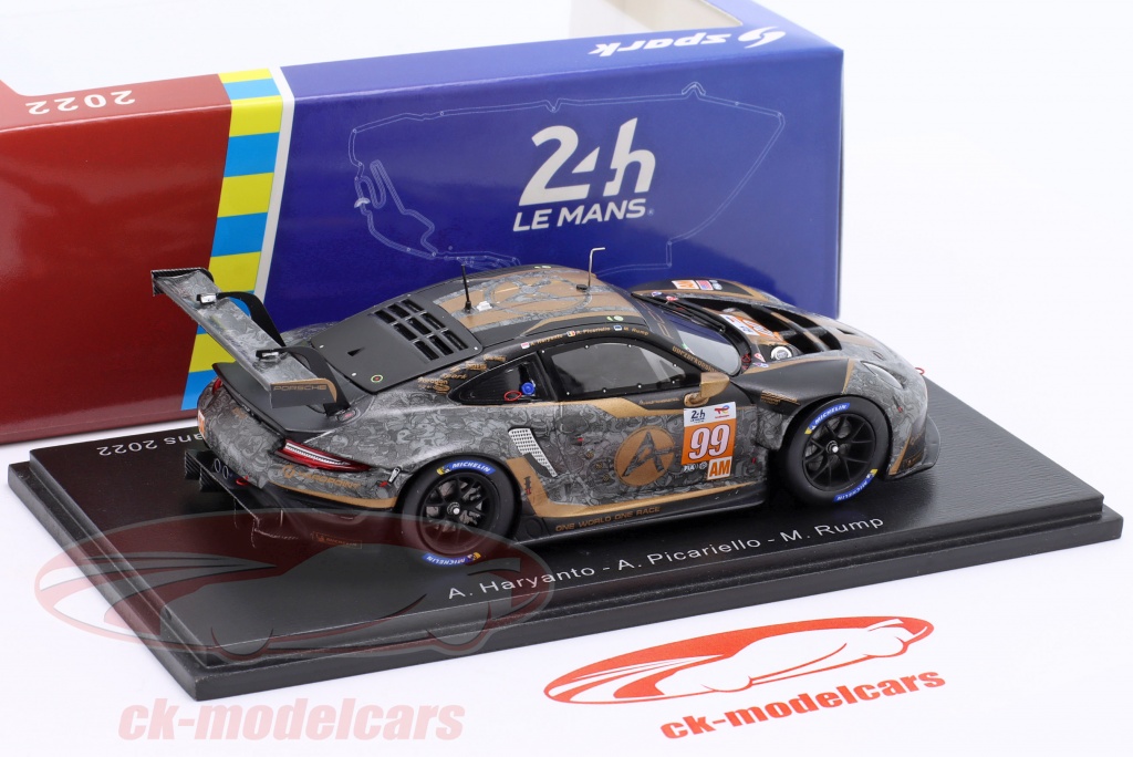 Spark 1:43 Porsche 911 RSR-19 #99 24h LeMans 2022 Hardpoint Motorsport S8656 Modellauto S8656 ...