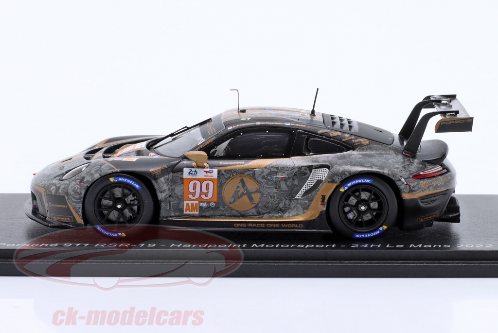 Spark 1:43 Porsche 911 RSR-19 #99 24h LeMans 2022 Hardpoint Motorsport S8656 model car S8656 ...