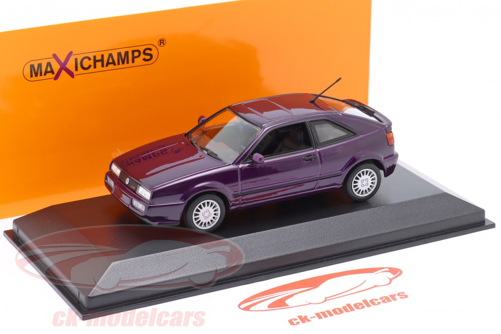 Minichamps 1:43 Volkswagen VW Corrado G60 Año de construcción 1990 púrpura metálico 940055604 ...
