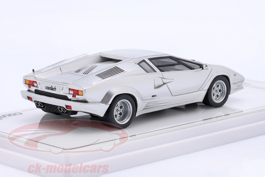 True Scale 1:43 Lamborghini Countach 25th Anniversary silver grey ...
