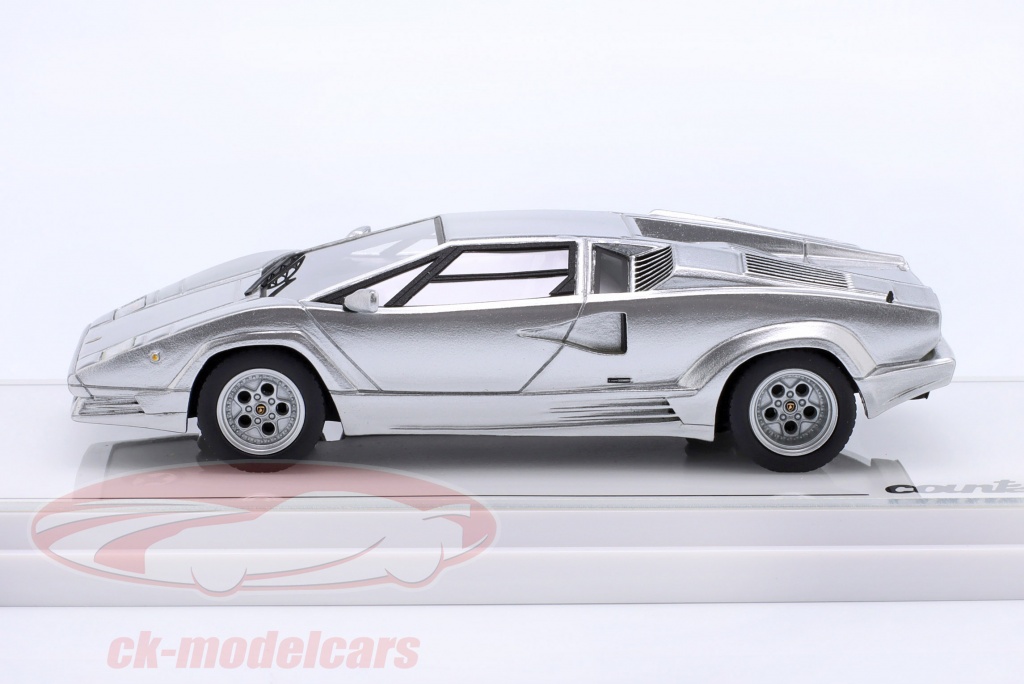 True Scale 1:43 Lamborghini Countach 25th Anniversary silver grey ...