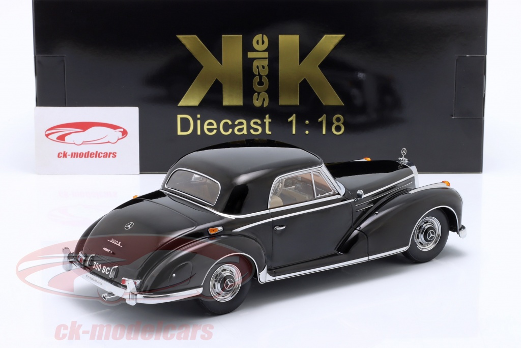 KK-Scale 1:18 Mercedes-Benz 300 SC Coupe (W188) year 1955 black ...