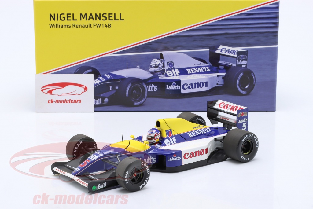 Minichamps 1:18 Nigel Mansell Williams FW14B #5 公式 1 世界冠军 1992 113920005 模型 汽车 113920005 ...