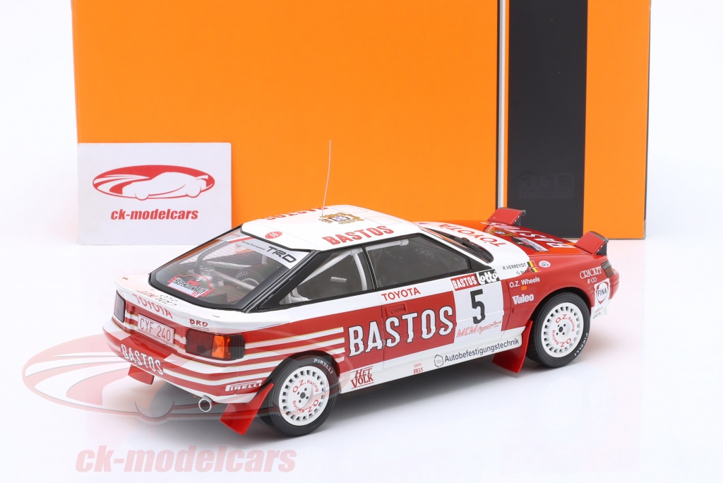 Ixo 1:18 Toyota Celica GT-Four ST165 #5 Haspengouwrallye 1990 Verreydt ...