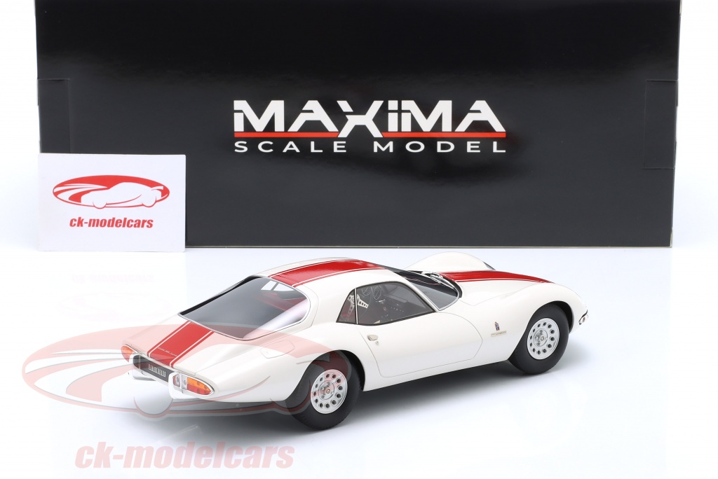 MAXIMA Scale Model 1:18 Alfa Romeo TZ2 Coupe Pininfarina 1965 white ...