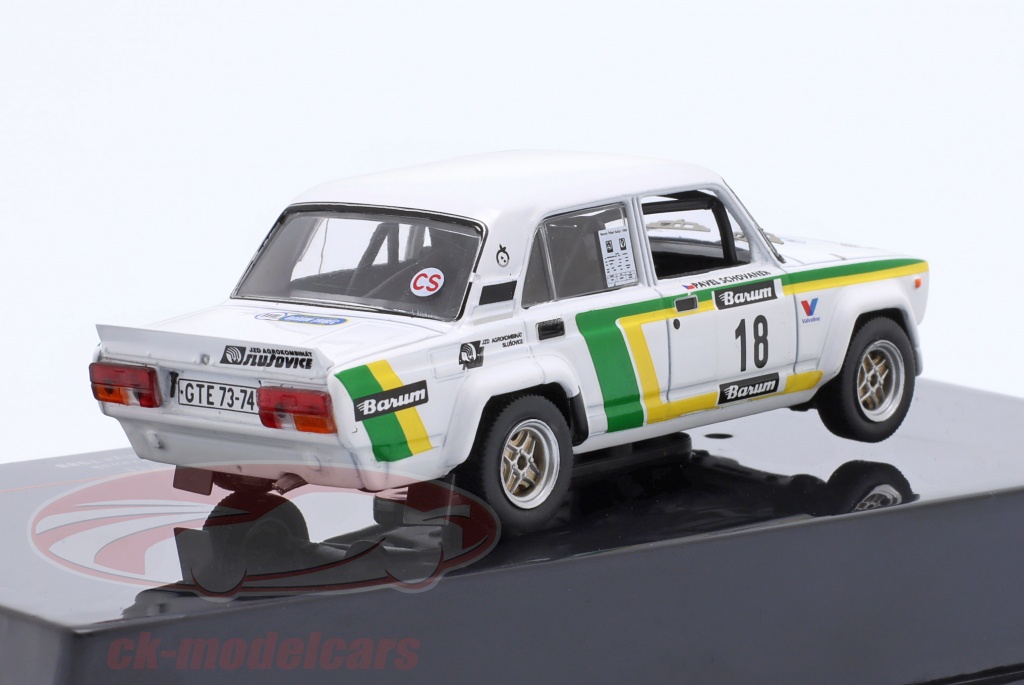 Ixo 1:43 Lada VAZ 2105 VFTS #18 митинг Барум Трайбек 1988 Blahna, Schovanek RAC422.22 модель ...