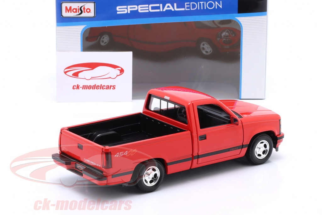 Maisto 1:24 Chevrolet 454 SS Pick-Up Année de construction 1993 rouge ...