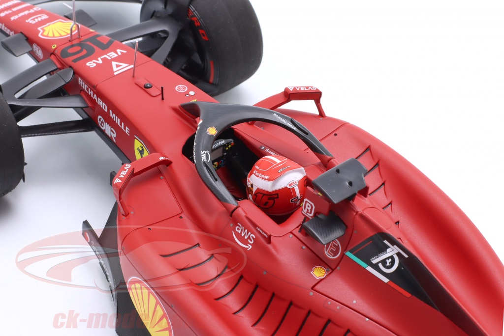 BBR Models 1:18 Charles Leclerc Ferrari F1-75 #16 Winner Bahrain GP ...