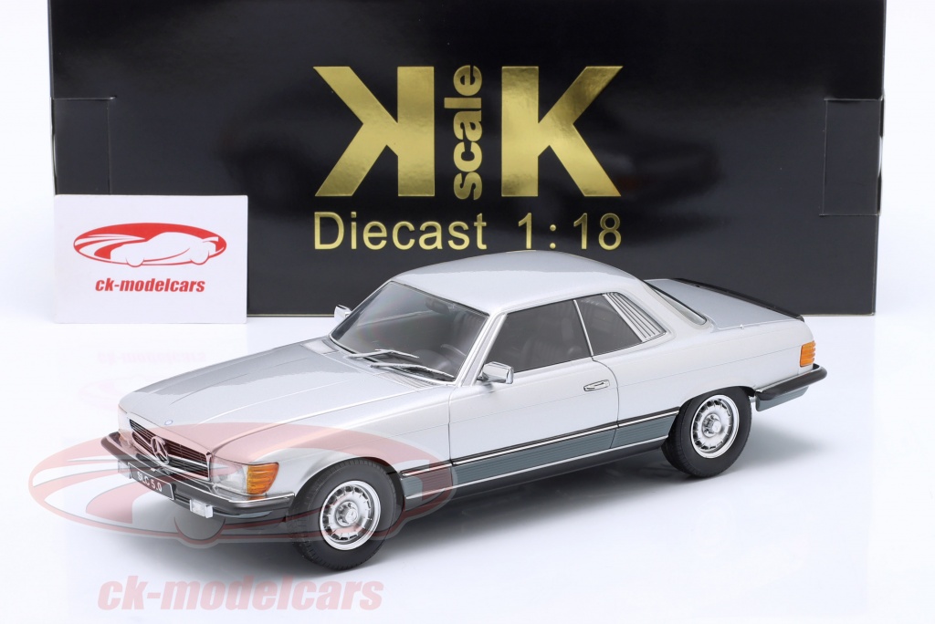 KK-Scale 1:18 Mercedes-Benz 450 SLC 5.0 (C107) Baujahr 1980 silber KKDC180793 Modellauto ...