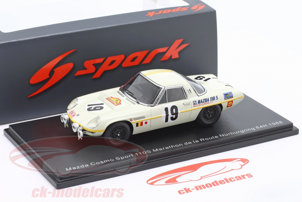 Spark 1:43 Mazda Cosmo Sport 110S #19 Marathon de la Route 1968 S2861 ...