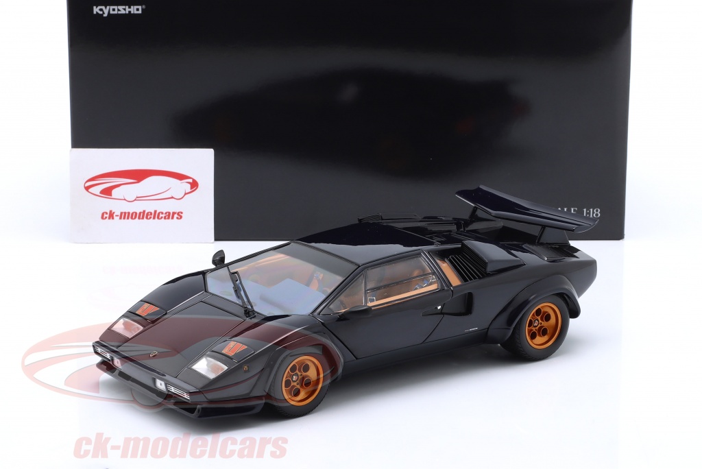 Kyosho 1:18 Lamborghini Countach LP500S Walter Wolf 1982 black 08320D ...