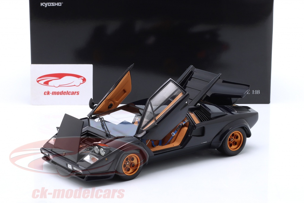 Kyosho 1:18 Lamborghini Countach LP500S Walter Wolf 1982 black 08320D ...