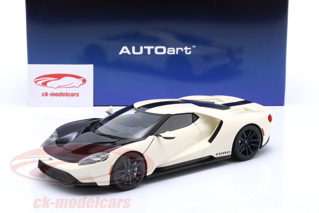 AUTOart 1:18 Ford GT 2022 '64 Prototype Heritage Edition Wimbledon белый 72926 модель автомобиль ...