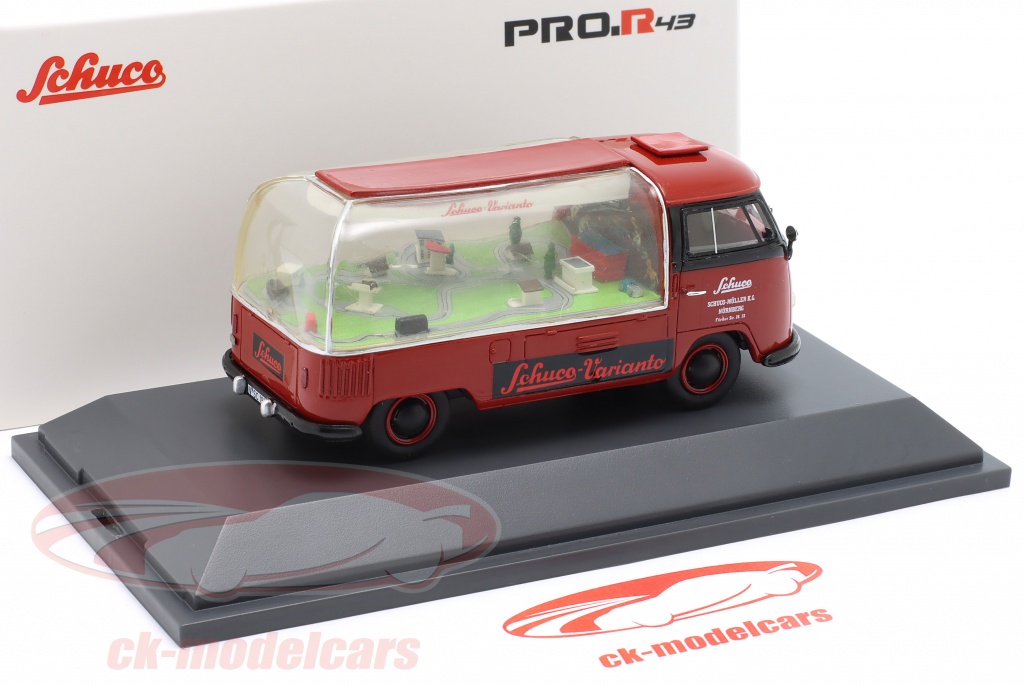 Schuco 1:43 Volkswagen VW T1 Bus Varianto красный / черный 450916200 ...