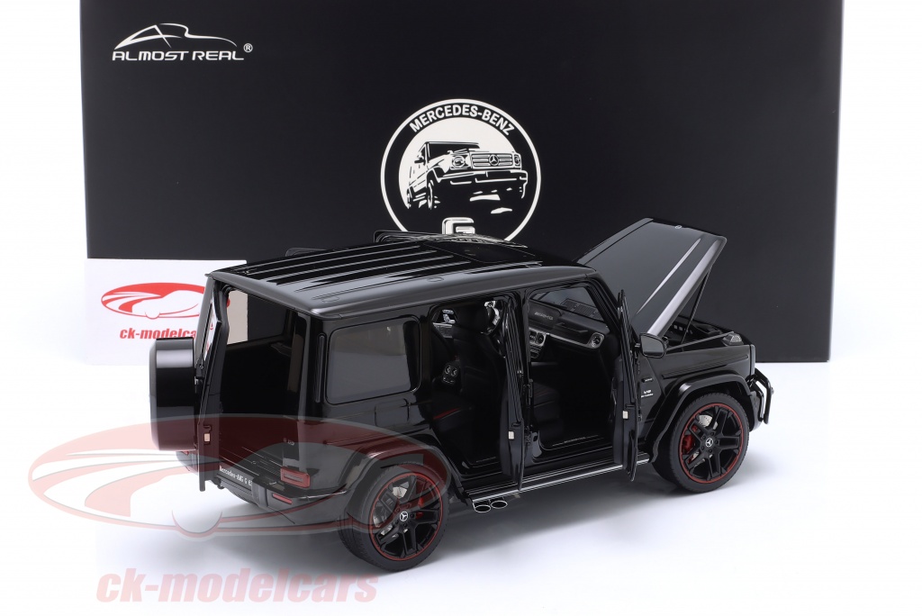 Almost Real 1:18 Mercedes-Benz G63 AMG (W463) 建設年 2019 黒曜石 黒 ALM820802 モデル 車 ALM820802 6970342043710