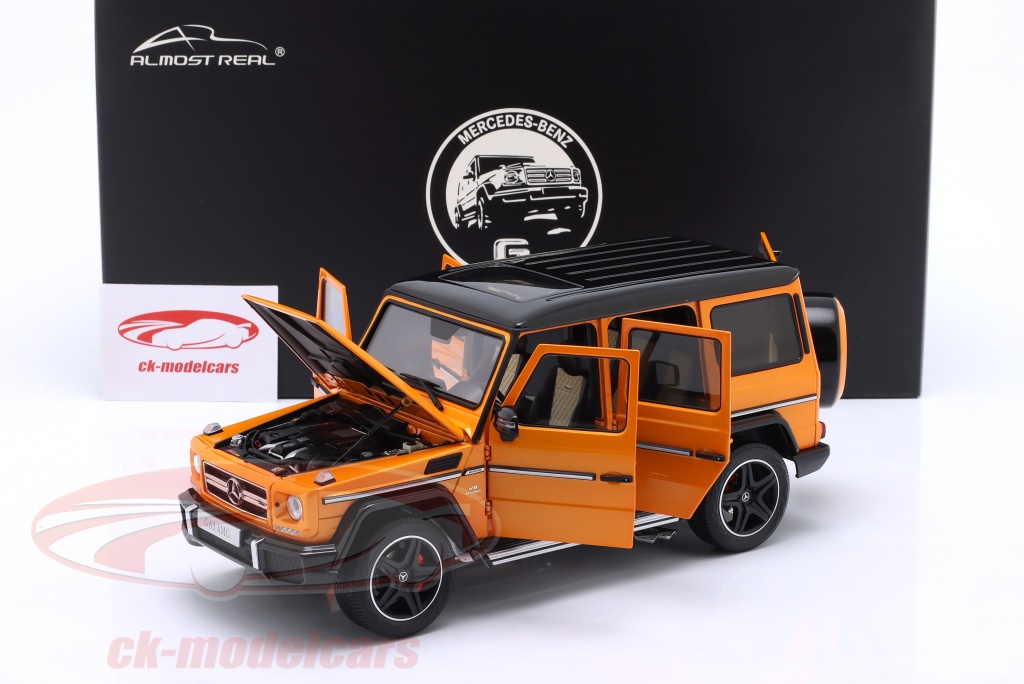 Almost Real 1:18 Mercedes-Benz G63 AMG (W463) year 2019 sunset beam orange ALM820608 model car ...