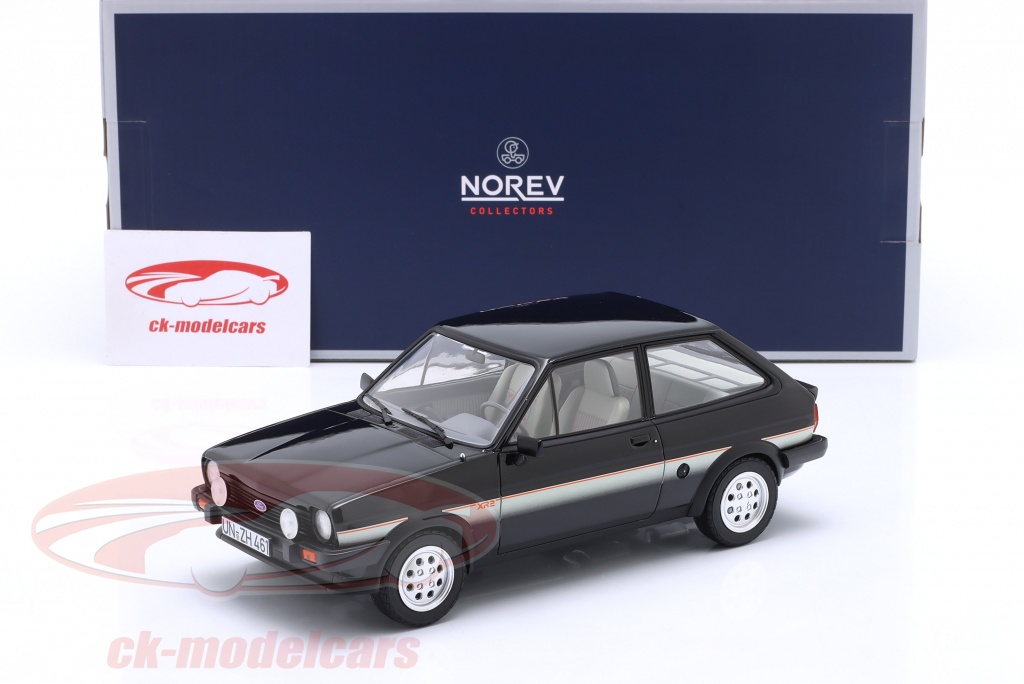 Norev 1:18 Ford Fiesta XR2 Byggeår 1981 sort 182743 model bil 182743 ...