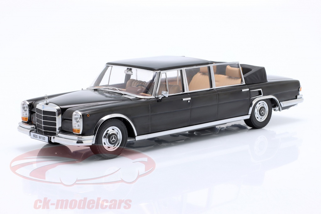KK-Scale 1:18 Mercedes-Benz 600 LWB (W100) Landaulet year 1964 black ...