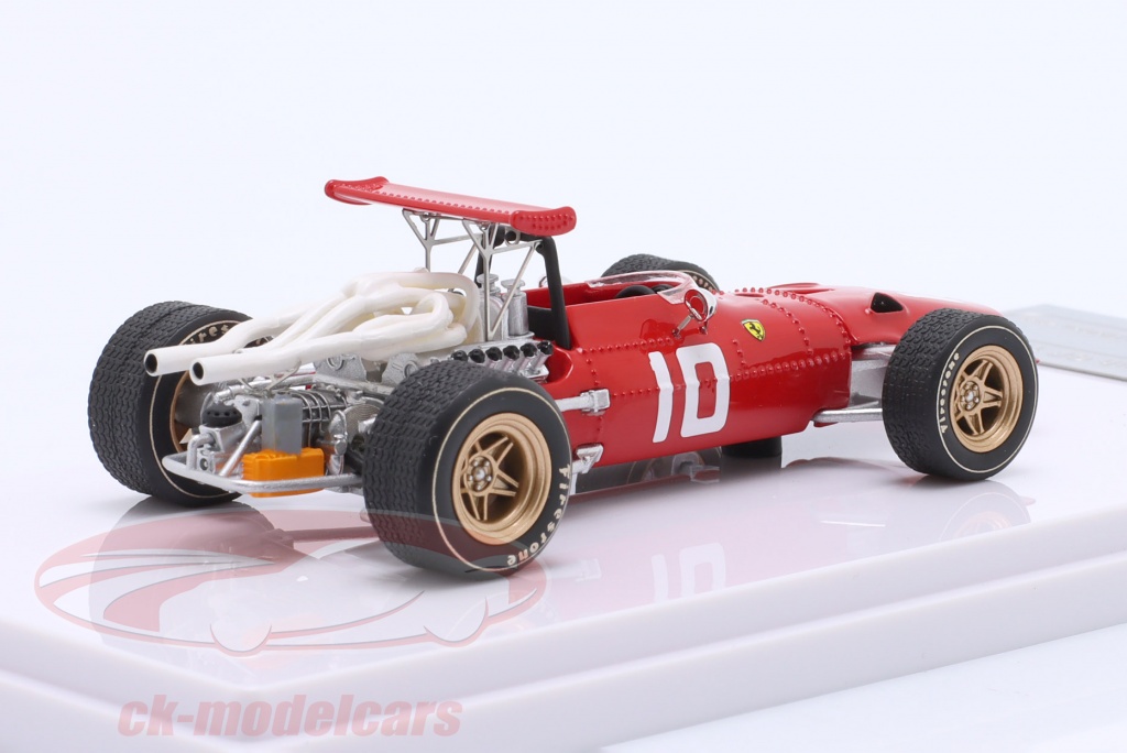 Tecnomodel 1:43 Jacky Ickx Ferrari 312 F1 #10 オランダ GP 方式 1 1968 TM43-018B モデル 車 TM43-018B