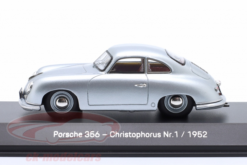Spark 1:43 Porsche 356 Christophorus No. 1 1952 plata MAP02000122 ...