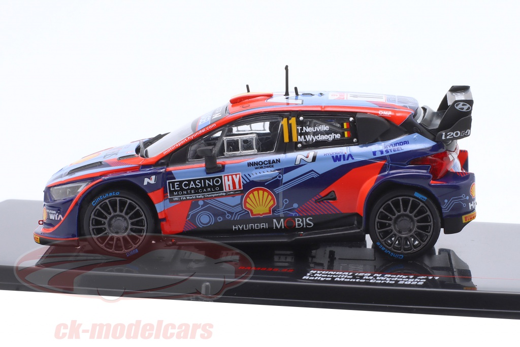 Ixo 1:43 Hyundai i20 N Rally1 #11 6th Rallye Monte Carlo 2022 Neuville ...