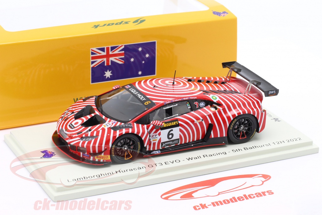 Spark 1:43 Lamborghini Huracan GT3 Evo #6 5th 12h Bathurst 2022 Wall ...
