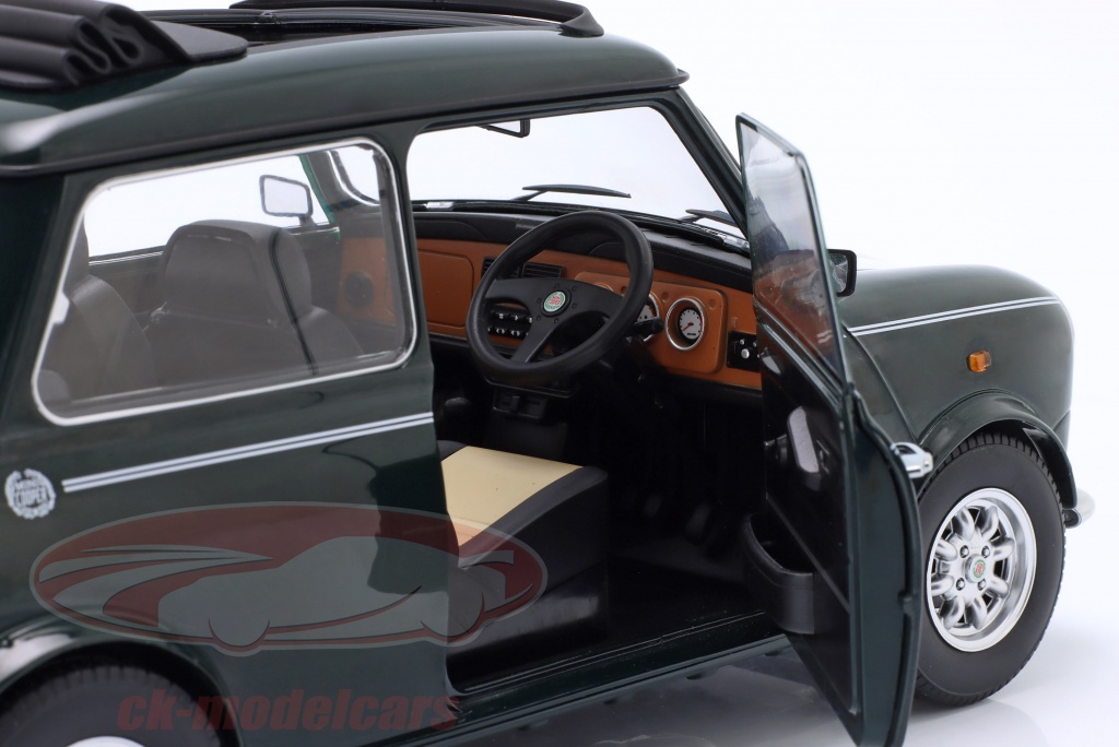 KK-Scale 1:12 Mini Cooper with sunroof dark green / white RHD ...