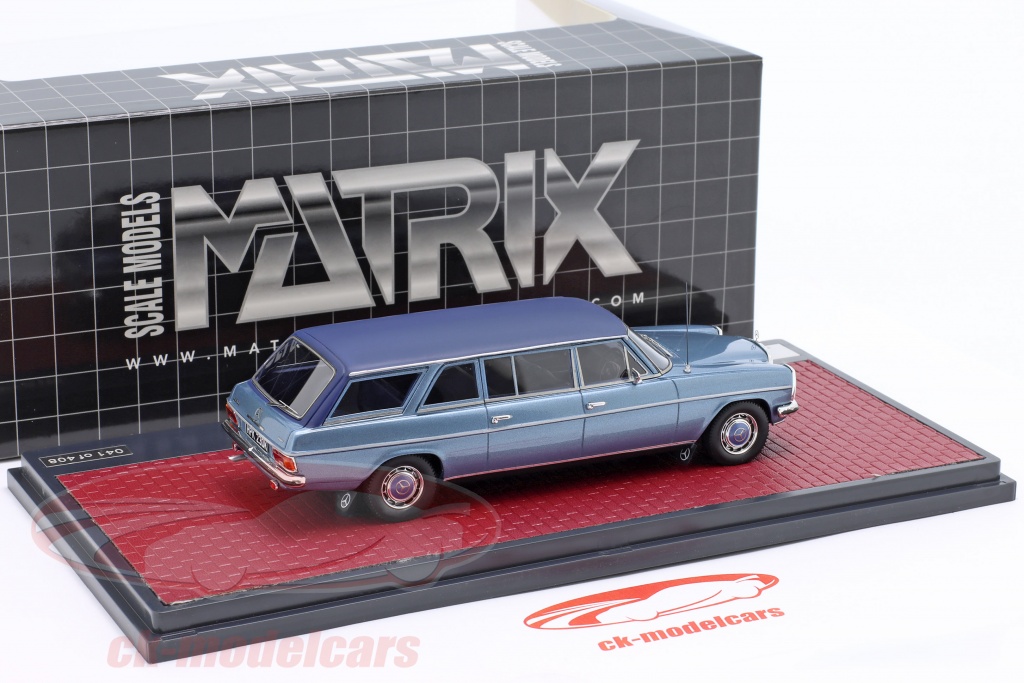 Matrix 1:43 Mercedes-Benz V114 LWB Crayford Estate 1971 Lichtblauw ...