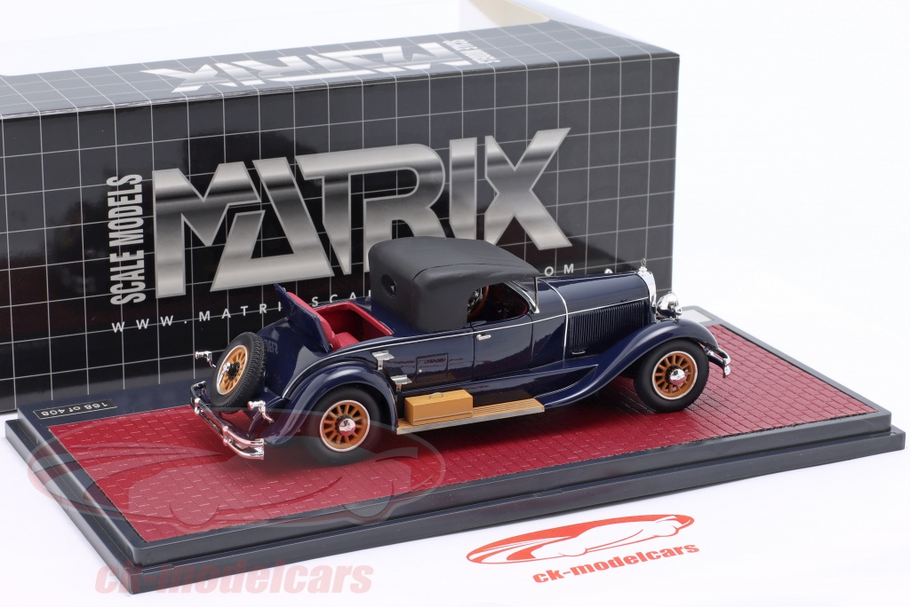 Matrix 1:43 Mercedes-Benz 630K Roadster by Murphy Closed Top 1925 dark ...