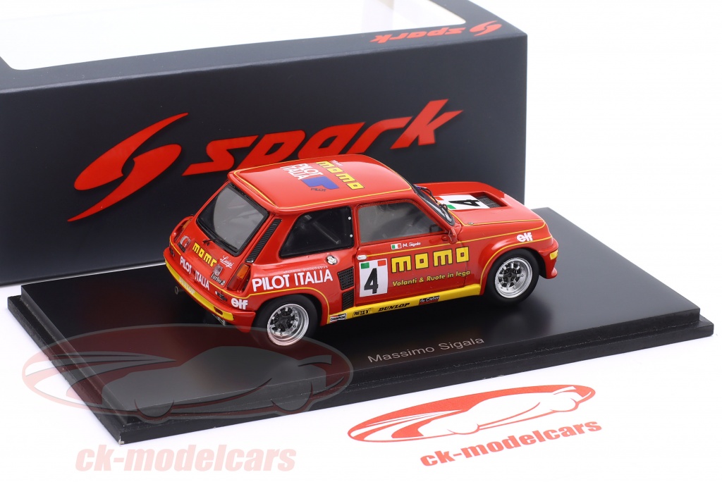 Spark 1:43 Renault 5 Turbo #4 R5 Turbo Europa Cup 1984 M. Sigala S5558 ...