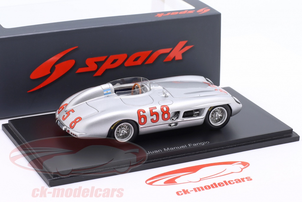 Spark 1:43 Mercedes-Benz 300 SLR #658 2nd Mille Miglia 1955 J.M. Fangio S5857 Modellauto S5857 ...