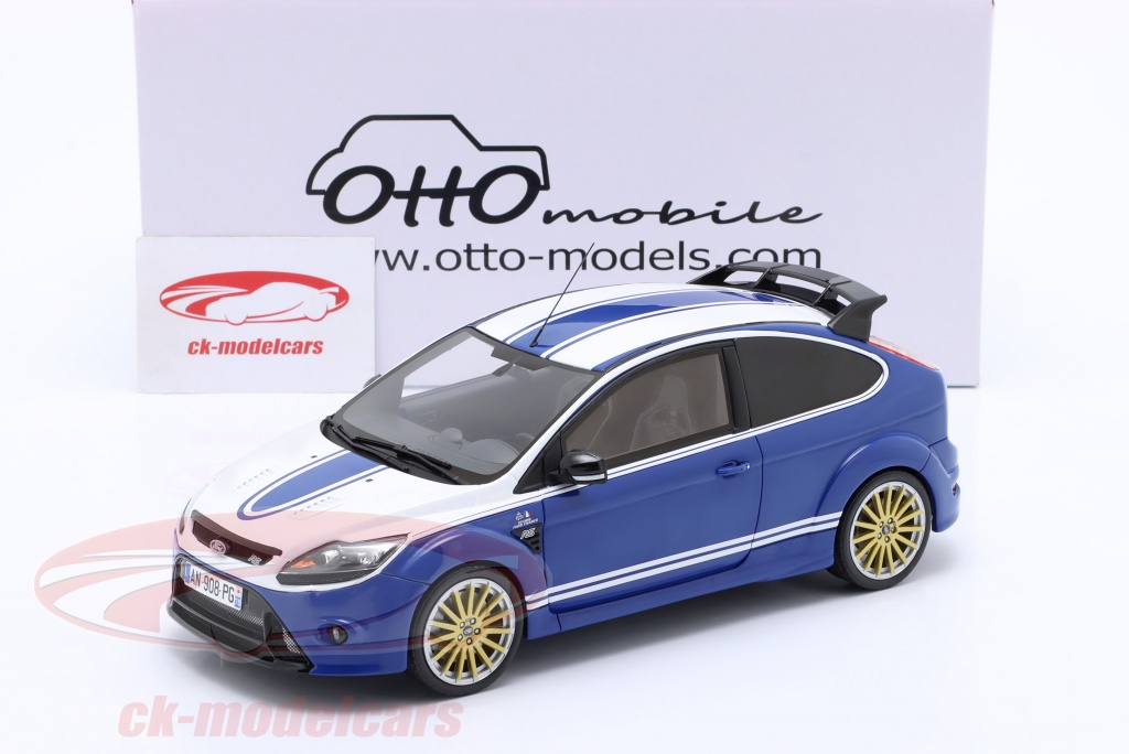 Ottomobile 1:18 Ford Focus MK2 RS LeMans Tribute 2010 blue / white ...