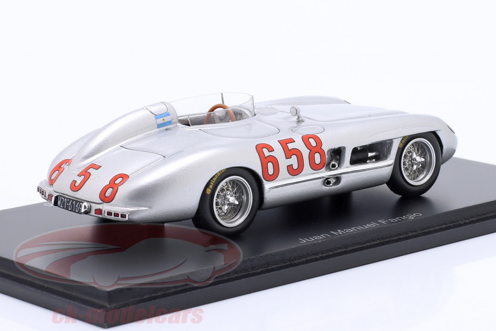Spark 1:43 Mercedes-Benz 300 SLR #658 2nd Mille Miglia 1955 J.M. Fangio ...