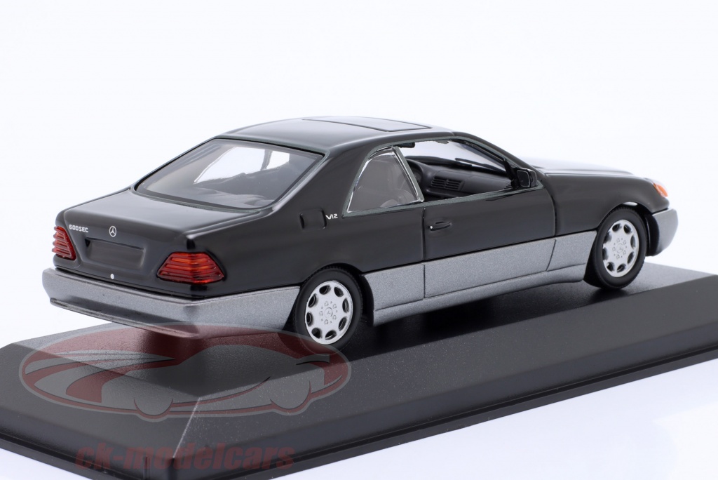 Minichamps 1:43 Mercedes-Benz 600 SEC (C140) year 1992 black 943032603 model car 943032603 ...