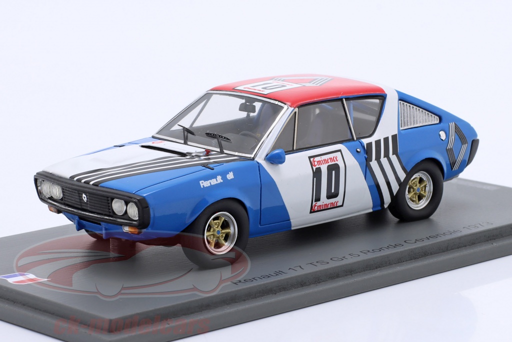 Spark 1:43 Renault 17 Gordini #10 3rd Ronde Cevenole 1973 J-P. Nicolas ...