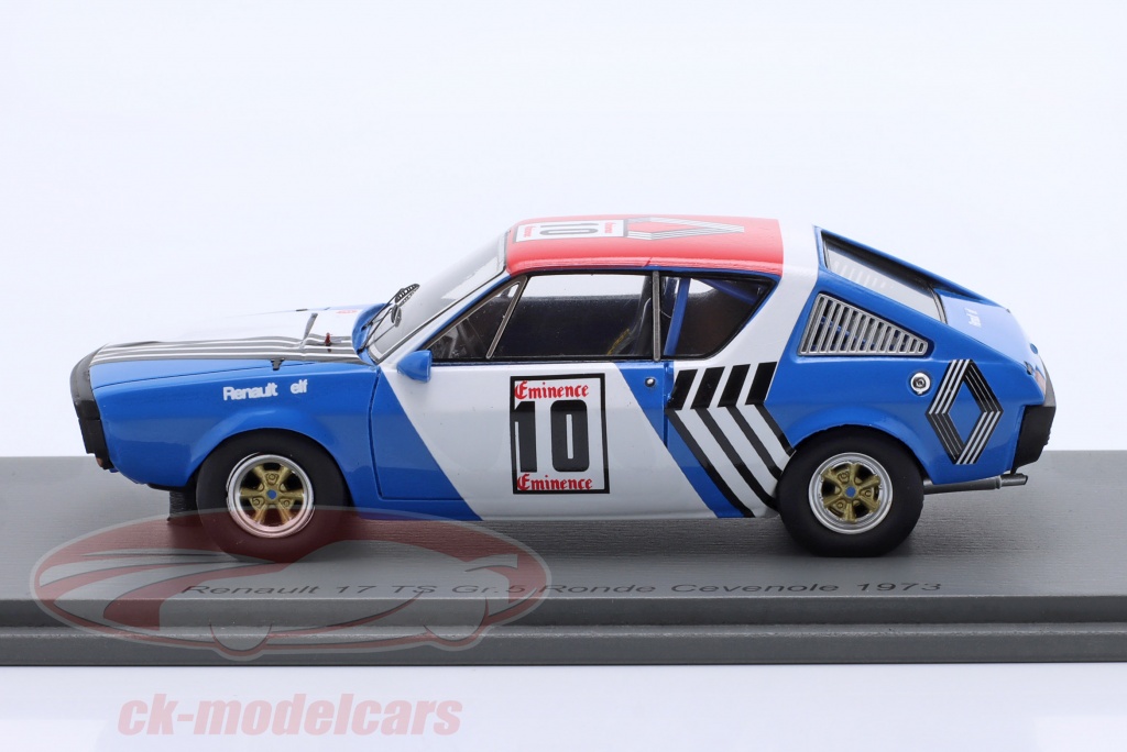 Spark 1:43 Renault 17 Gordini #10 3° Ronde Cevenole 1973 J-P. Nicolas ...