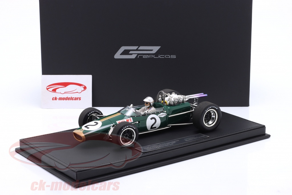 GP Replicas 1:18 D. Hulme Brabham BT24 #2 3e Mexicaans GP formule 1 Wereldkampioen 1967 GP122BWD ...