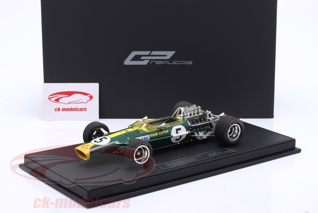 GP Replicas 1:18 Jim Clark Lotus 49 #5 Winner British GP formula 1 1967 GP139A model car GP139A