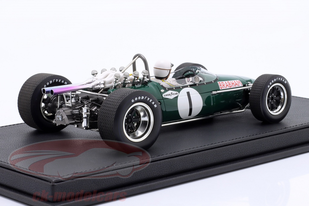GP Replicas 1:18 Jack Brabham Brabham BT24 #1 2e Mexicaans GP formule 1 1967 GP122AWD model auto ...