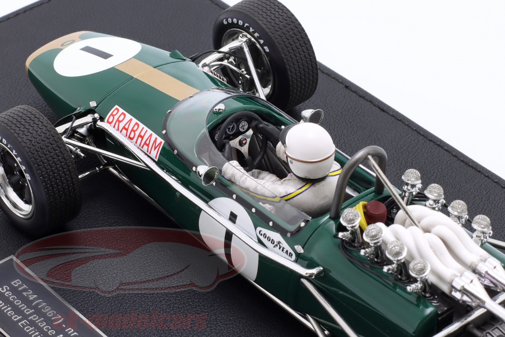 GP Replicas 1:18 Jack Brabham Brabham BT24 #1 2e Mexicaans GP formule 1 1967 GP122AWD model auto ...