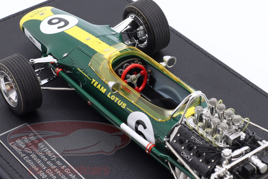 GP Replicas 1:18 Graham Hill Lotus 49 #6 2ème Etats-Unis GP formule 1 1967 GP139C modèle voiture ...