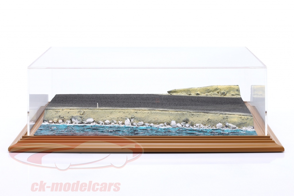 Hoge kwaliteit Acryl Showcase met Diorama grondplaat Ocean Drive 1:24 ...