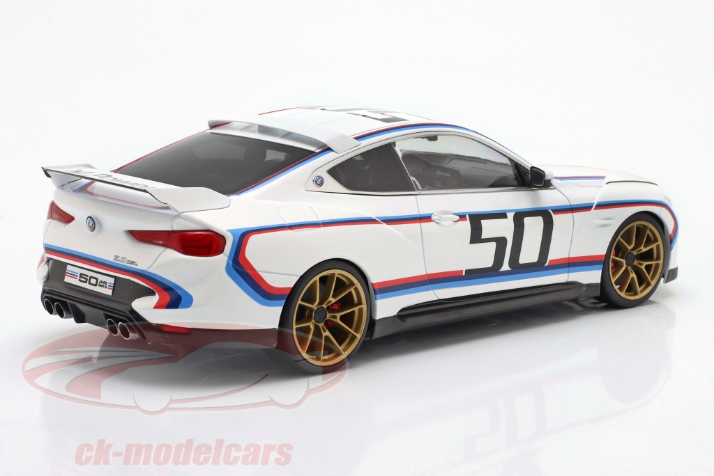Norev 1:18 BMW 3.0 CSL 50 Years edition 2022 white / decor 80432864218 ...