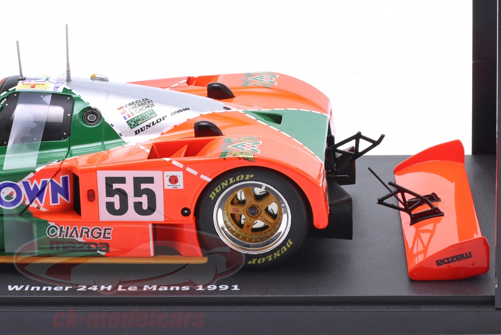 CMR 1:18 Mazda 787B #55 优胜者 24h LeMans 1991 Weidler, Herbert, Gachot 第二 ...
