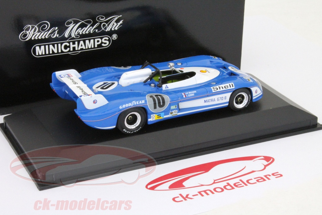 Minichamps 1:43 Matra MS 670 B #10 24h LeMans 1973 Beltoise / Cevert ...