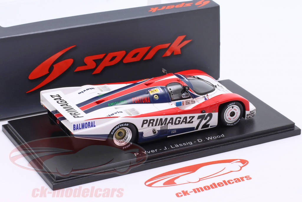 Spark 1:43 Porsche 962C #72 24h LeMans 1988 Primagaz Competition S9874 ...