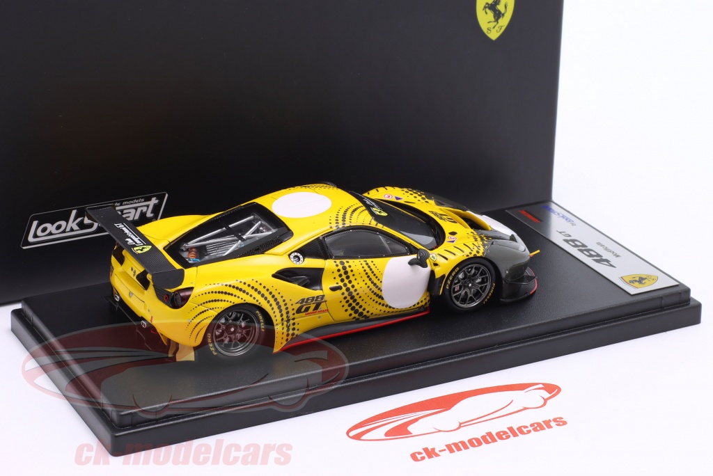 LookSmart 1:43 Ferrari 488 GT Modificata 2020 geel / donker grijs ...
