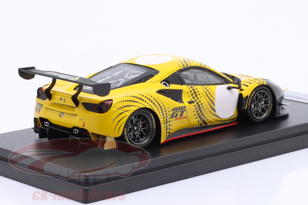 LookSmart 1:43 Ferrari 488 GT Modificata 2020 geel / donker grijs ...